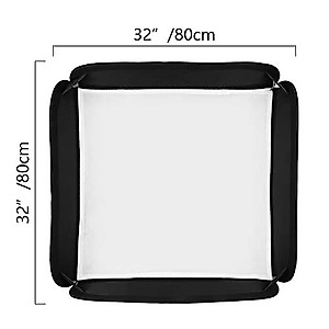 Godox Softbox 32''x32'' 80CMx80CM Fast-Setup Foldable Bowens Mount Softbox, Photography Lighting Softbox for Camera Flash Photography Studio Flash