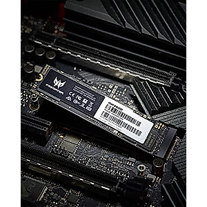 acer Predator GM3500 512GB NVMe SSD - M.2 PCIe Gen3 (8 Gb/s) x 4 Interface Internal Solid State Hard Drive with DDR4 DRAM Cache Up to 3400 MB/s - BL.9BWWR.101