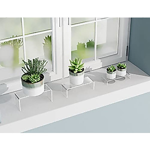 Kcrystenia 9" Perfume Stand (1 Pack) & 6 Pack Acrylic Risers for Display