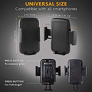 Bestrix Cup Phone Holder for Car, Cup Holder Phone Mount, Phone Holder for Car Universal for iPhone 11 Pro Xs XS MAX XR X 8 7 6s Plus SE, Galaxy S10 5G S10 S10E S9, LG, Pixel, HTC and All Smartphones