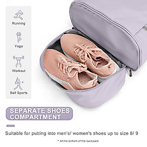 coofay Small Gym Backpack For Women Waterproof Backpack With Shoe Compartment Lightweight Travel Backpack Sports Backpack Large Gym Bag