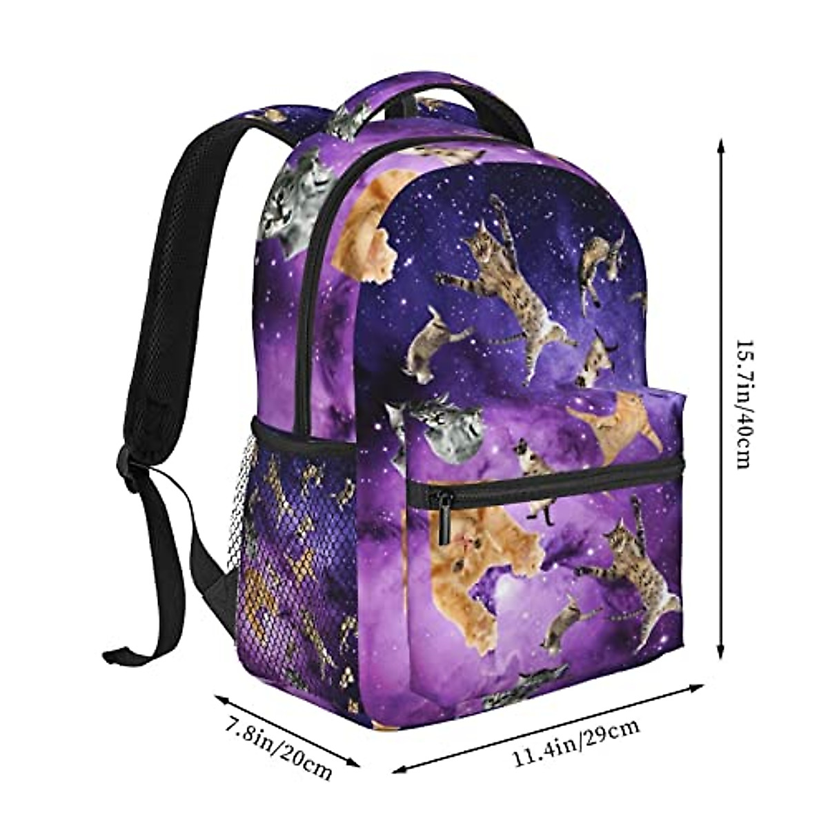 Gelxicu Cute Cat Backpack Cute School Bags Laptop Casual Bag Animal Backpack Casual Daypack School Bag