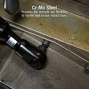 Sunex 3646, 3/8 Inch Drive Low Profile Impact Hex Driver Set, 16-Piece, SAE/Metric, 1/4 Inch - 3/4 Inch, 6mm - 19mm, Cr-Mo Steel, Dual Size Markings, Heavy Duty Storage Case, Meets ANSI Standards