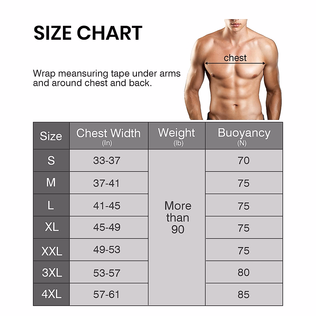 Leader Accessories Adult Universal Personal Flotation Device USCG Approved Life Jacket Vest (Black, 3XL)