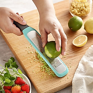 Marco Almond KYA24B 14 Piece Kitchen Stainless Steel Knife Set with Built-in Knife Sharpener + Marco Almond MA62 Cheese Graters Set of 2