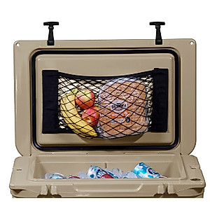 Cooler Net for Dry Storage and Organization - Compatible with YETI, RTIC, Igloo, Coleman, Lifetime, Pelican Ice Chests - Works with Cooler Lights, Wheel Kits, RTIC Cooler Accessories, and More