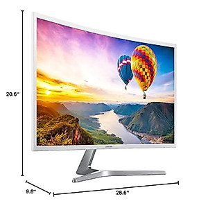 New Samsung 32" Full HD Curved Screen LED TFT LCD Monitor Glossy White MagicBright FreeSync Technology Eco Saving Plus Eye Saver DisplayPort HDMI (LC32F397FWNXZA)