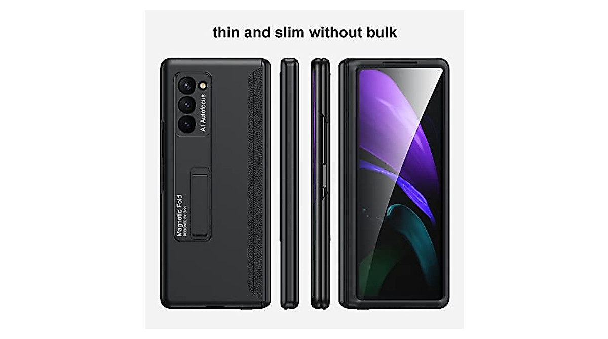 Libeagle Compatible with Samsung Galaxy Z Fold 2 Case [Magnetic Hinge ...