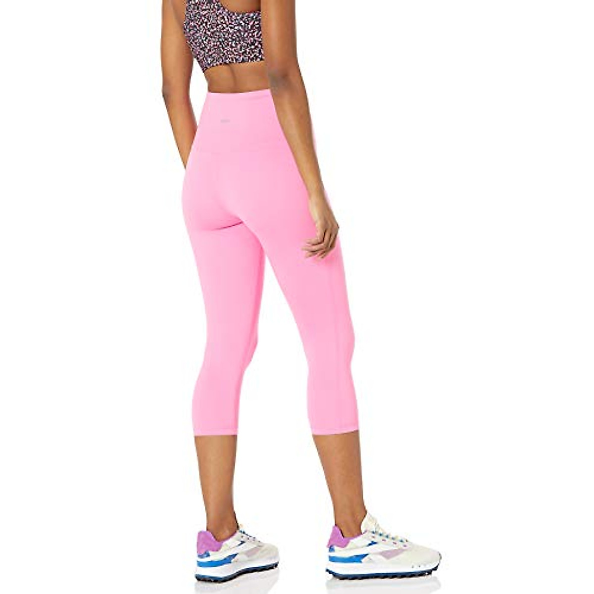 Amazon Essentials Women's Active Sculpt High Rise Capri Legging (Available in Plus Size), Bright Pink, X-Small