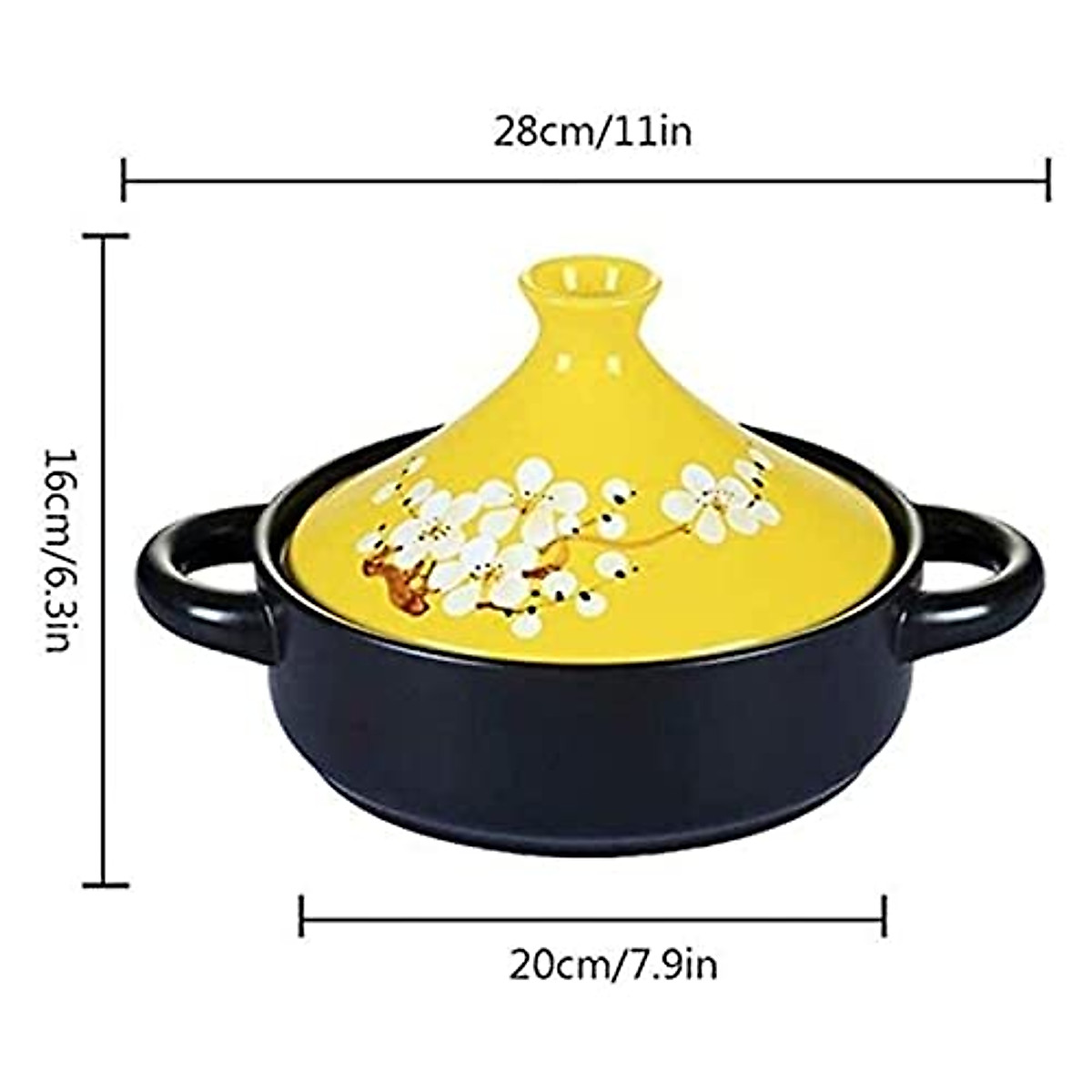 20Cm Hand Made Ceramic Moroccan Casserole Pot Tagine Pot Free Stew Casserole Tagine Pot For Home Kitchen 22.5.29