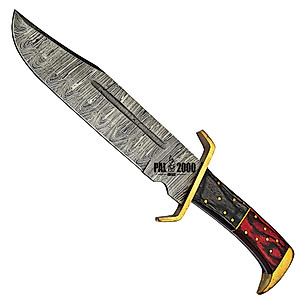 HUN-4012 Handmade damascus Steel Hunting Knife With Sheath