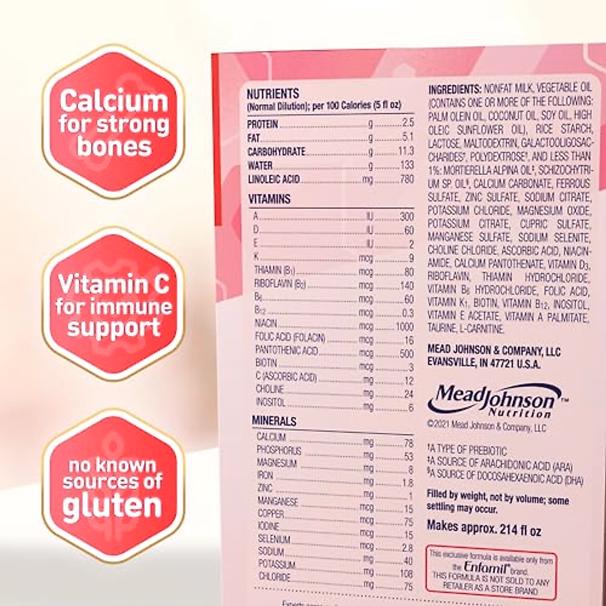 Enfamil A.R. Infant Formula, Reduces Reflux & Frequent Spit-Up, Expert Recommended DHA for Brain Development, Probiotics to Support Digestive & Immune Health, Powder Refill, 121.6 Oz