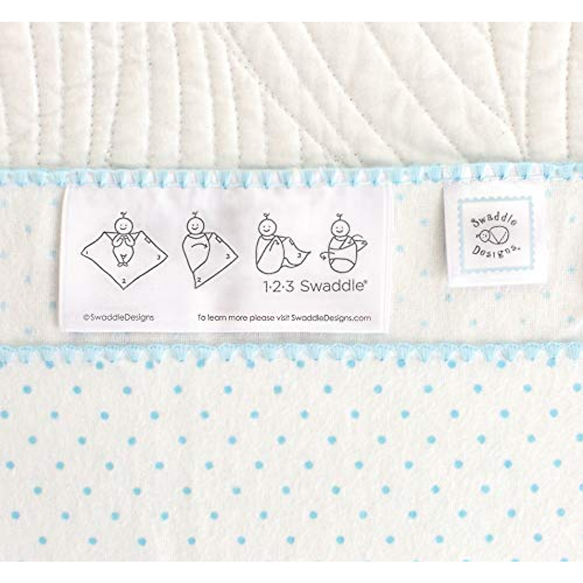 SwaddleDesigns Large Receiving Blanket, Ultimate Swaddle for Baby Boys & Girls, Softest US Cotton Flannel, Best Shower Gift, Made in USA, Little Chickies True Blue, Mom’s Choice Winner,SD-404TB