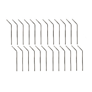 Mian Stainless Steel Drinking Straws 24 Pack with Cleaning Brush
