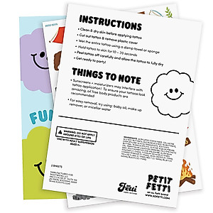 xo, Fetti Camping Party Supplies Temporary Tattoos - 44 Metallic Styles | Outdoor Wilderness Birthday, Forest Animals Favors, Gone Fishing Bday