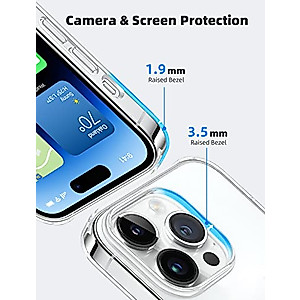 warmartter Designed for iPhone 14 Pro Max Case Clear, 6.7 Inch Case TPU Ultra Slim Shockproof Protective Phone Case with Anti-Scratch