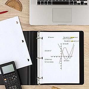 Five Star Loose Leaf Paper, 3 Pack, Notebook Paper, Graph Paper, Reinforced Filler Paper, Fights Ink Bleed, 8.5 x 11, 100 Sheets per Pack (38034)