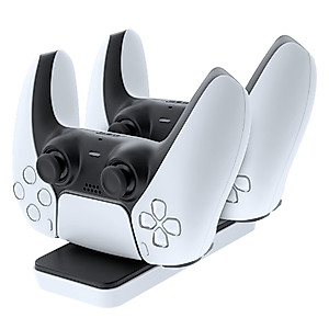 dreamGEAR Gamers Kit for PlayStation 5: Gaming Headset with 50mm Drivers, PS5 Controller charger, Adjustable Phone Mount, USB-C Cable, Protective Cover and Caps