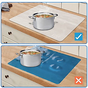 Eapele XX-Large Silicone Mat 36x24inch for Kitchen Counter Crafts Table Protector, Flexible Food-Grade Sheet Perfect for Dough Fondant Baking (transparent)