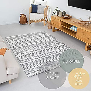 Berry Lane Baby Play Mat | Large 6.5 ft x 4.5 ft One-Piece Reversible Foam Floor Playmat | Tummy Time | Extra Soft & Thick | Non-Toxic | for Infants, Babies, Toddler, and Kids