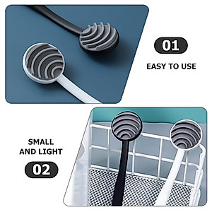 VILLCASE 5pcs cleaning brush tool scraper silicone spatula cleaners coating scrubber clean brush plastic portable brush