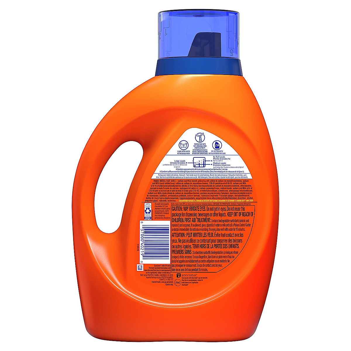 Tide Liquid Laundry Detergent Soap, High Efficiency (HE), Original Scent, 64 Loads (Pack of 2)