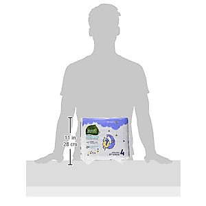 Seventh Generation Baby Overnight Diapers, Free & Clear, Stage 4, 22-32lbs, 24 count (Packaging May Vary)