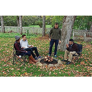 Walden Backyards Round Fire Pit Grate - High Temperature Heavy Duty Steel Above Ground Firegrate for Outdoor Pits and Campfire - 29.2”