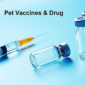 10 Pack 5ml Plastic Syringe with Needle, Syringe for Liquid, Oral, Scientific Labs, Measurement, Dispensing, Feeding Pets, Oil or Glue Applicator, Individually Wrapped (5 ML)