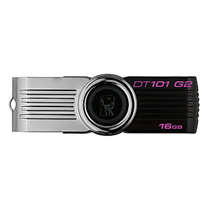 Kingston Digital 16GB DataTraveler 101 G2 USB 2.0 Drive - Black (DT101G2/16GBZ)