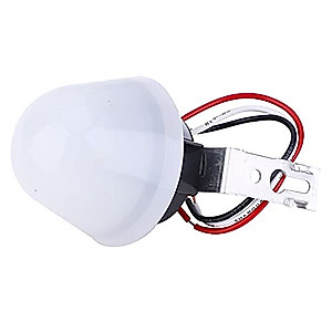 Street Light Photoswitch, Automatic On Off Photocell 2pcs 10A 220V Control LED Light Energy,Saving Lamp with Delay Function for Street Light, Highway, Garden (220V)