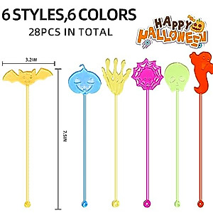 Mchochy 28 pcs Halloween Sticky Hands Toys for Kids, Skull Bat Ghost Pumpkin Styles Sticky Stretchy Toys for Goodie Bags, Pinata Fillers, Classroom Prizes Halloween Trick or Treat Party Favors