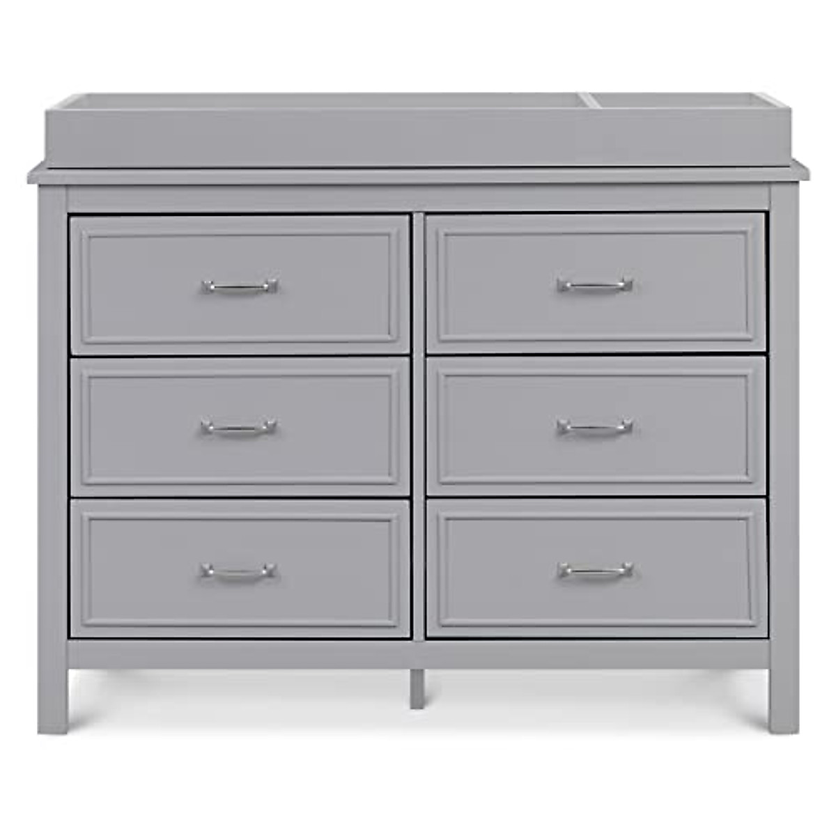 DaVinci Charlie 6-Drawer Double Dresser in Grey