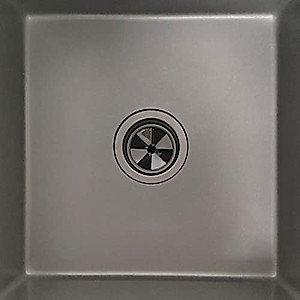 GZILA Garbage Disposal Flange Black, Universal Garbage Disposal Flange Replacement for 3-1/2 Inch Standard Sink Drain Opening SUS304 Stainless Steel