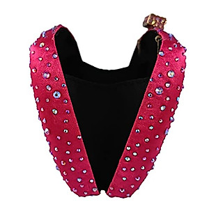 Boutique De FGG Fuchsia Women's Evening Handbags Wedding Party Crystal Clutch Purses Bridal Rhinestone Bags