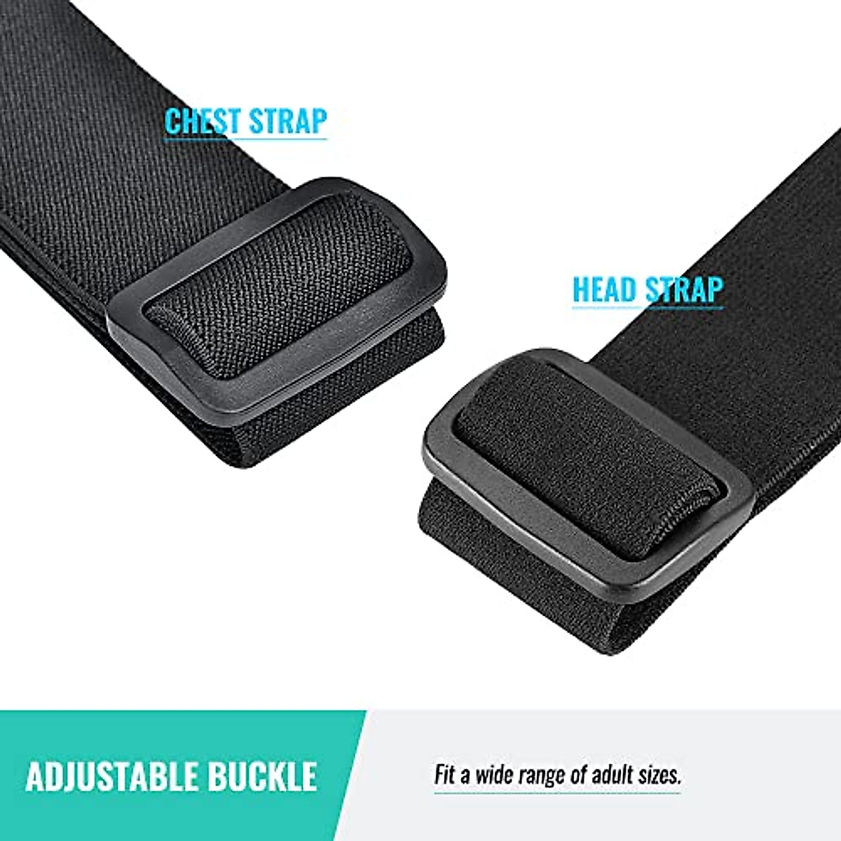 Wealpe Chest Mount Harness Head Strap Mount Compatible with GoPro Hero 11, 10, 9, 8, 7, Max, Fusion, Hero (2018), 6, 5, 4, Session, 3+, 3, 2, 1, DJI Osmo, Xiaomi Yi Cameras