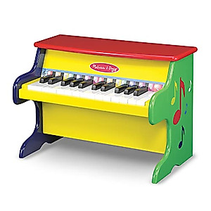 Melissa & Doug Learn-To-Play Piano With 25 Keys and Color-Coded Songbook - Toy Piano For Baby, Kids Piano Toy, Toddler Piano Toys For Ages 3+