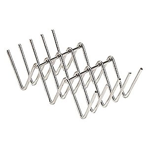 G.E.T. 4-81823 Stainless Steel Taco Holder / Stand, Holds 3 Tacos