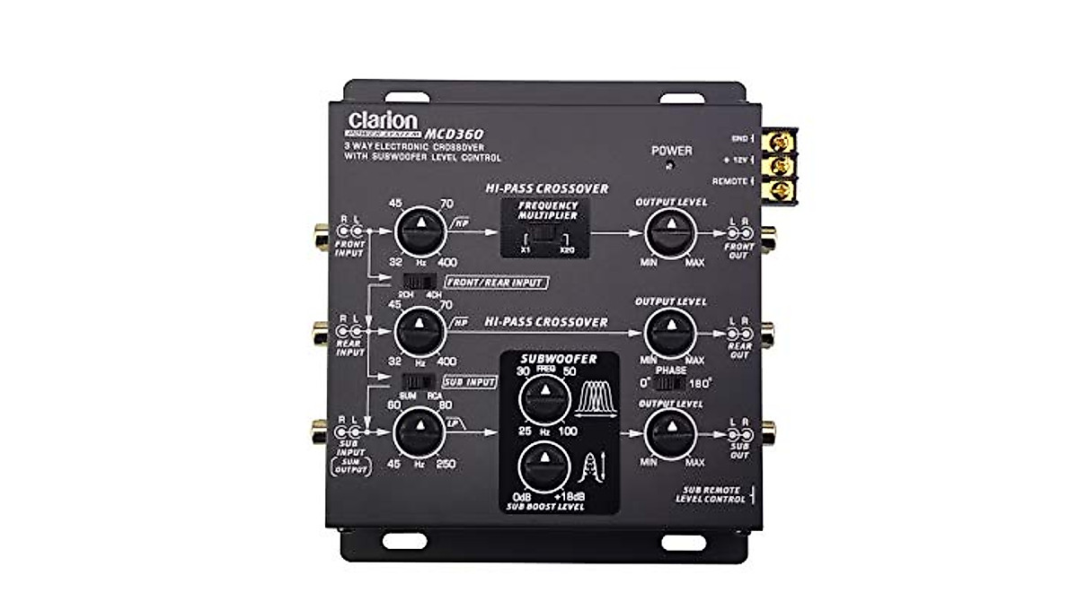 Clarion MCD360: 6-Ch Electronic Crossover & Sub EQ