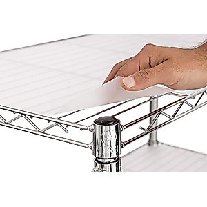 HSS Shelf Liners for 24" X 36" Wire Shelf, Opaque Plastic, 4-Pack