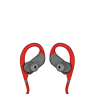 JBL ENDURANCE JUMP- Wireless heaphones, bluetooth sport earphones with microphone, Waterproof, up to 8 hours battery, charging case and quick charge (Red)