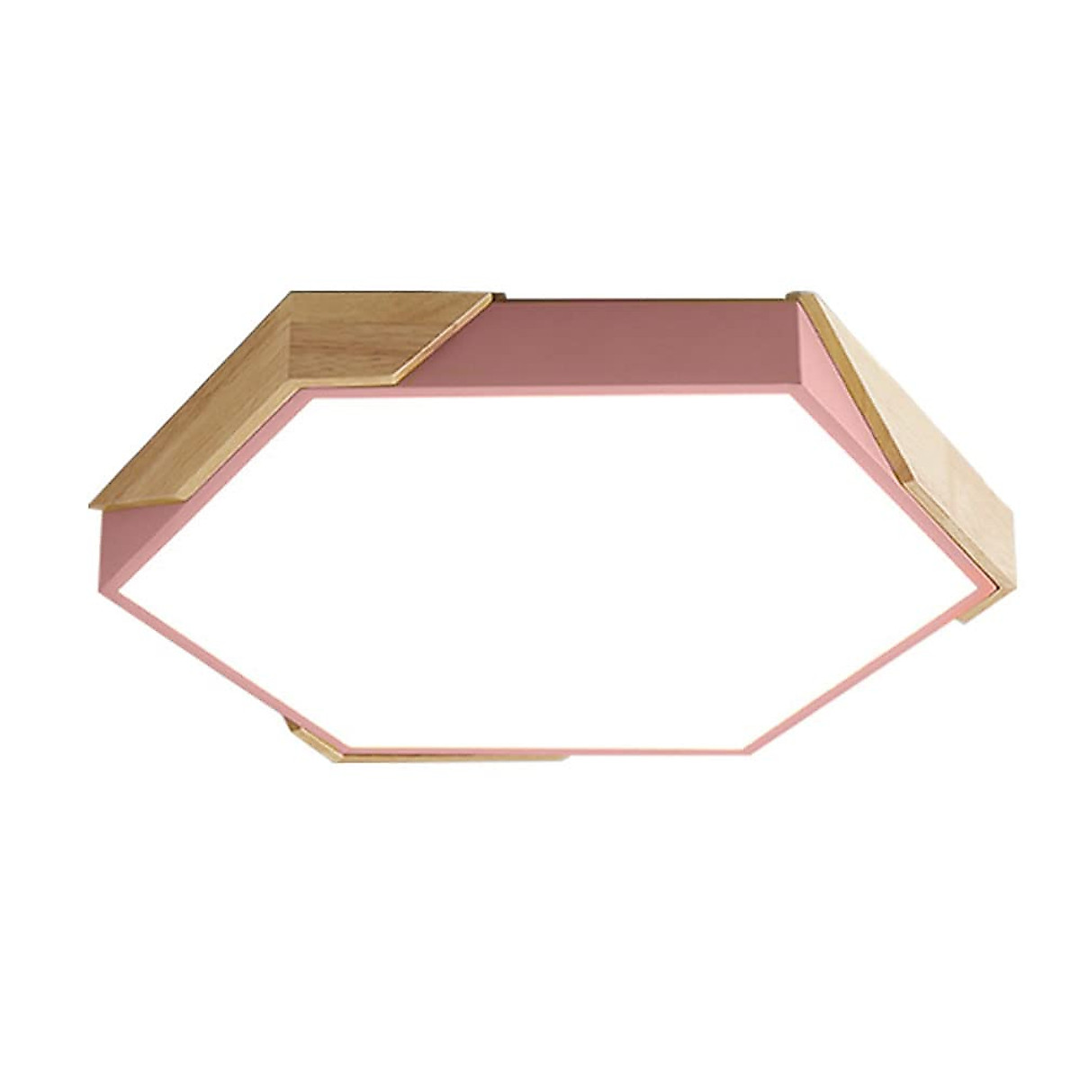 IOPILJKL Nordic Hexagon Ceiling Light Acrylic Lampshade Ceiling Lights Creative Indoor Ceiling Lamp Close to Ceiling LED Lights Home Decration for Living Room Bedroom