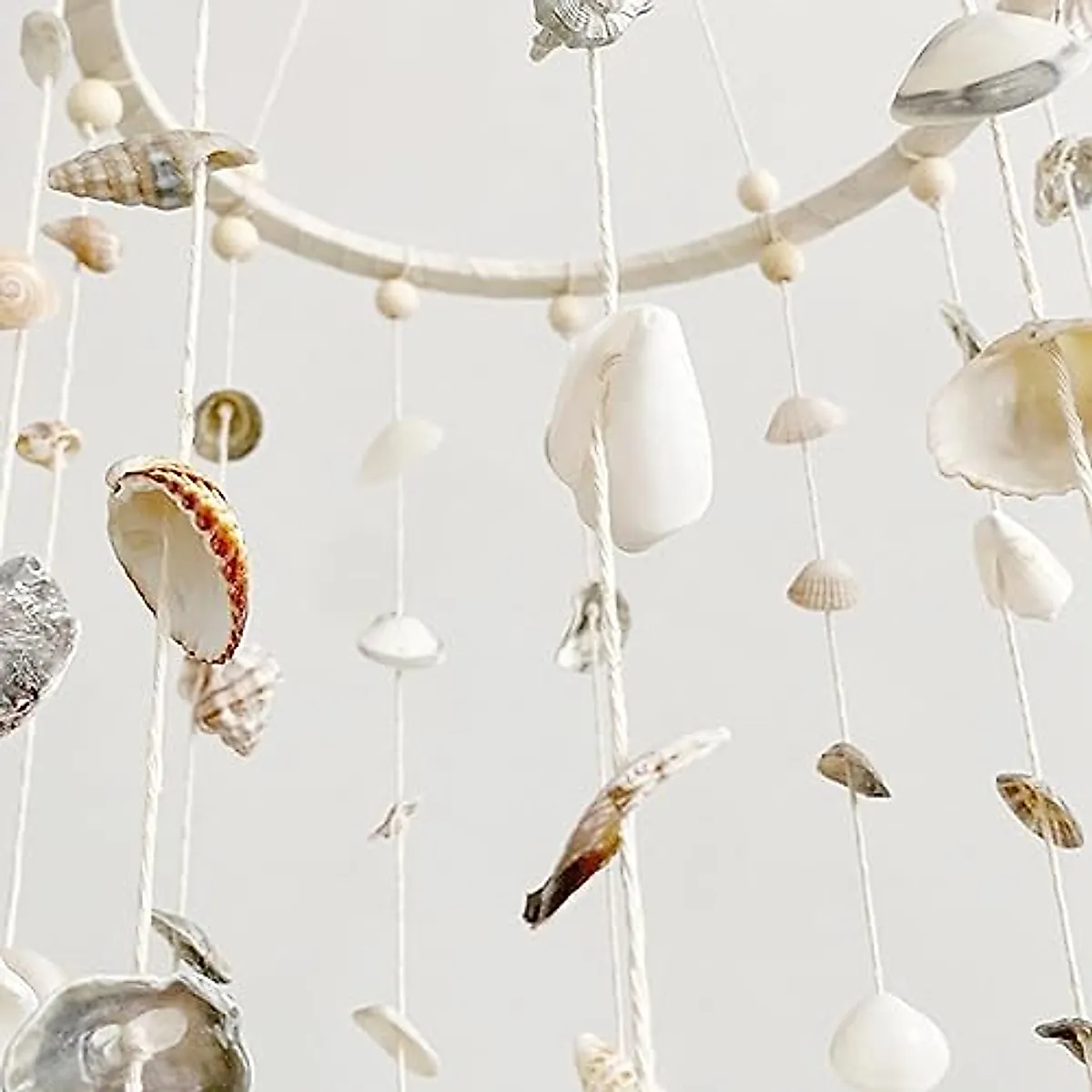 jijAcraft 110 Yards White Nylon Cord, 0.8mm White Braided Lift Shade Cord, Braided Nylon Wind Chime String Cord for Blind Shade, Gardening Plant, Bracelet Making, DIY Crafts