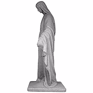 EMSCO Group Virgin Mary Statue – Natural Appearance – Made of Resin – Lightweight – 34” Height