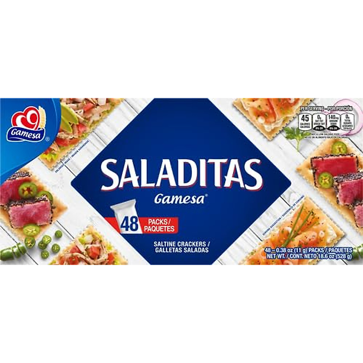 Gamesa Saladitas Crackers, 48 Count (Pack of 1)
