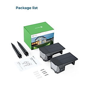 TeamMe 35 LEDs Solar Outdoor Lights, 2-in-1 Upgraded Solar Powered Landscape Spot Lights, Auto On/Off Wall Light for Garden Yard Driveway Pool, IP67 Waterproof Solar Flood Spotlights, 2 Packs