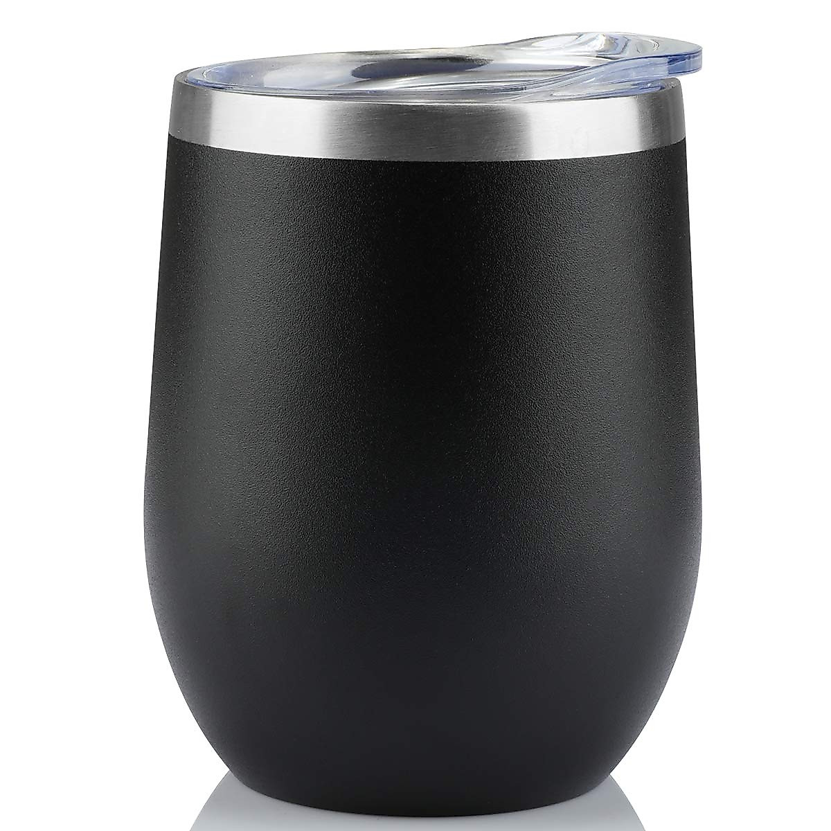 TDYDDYU 8pack 12 OZ Stainless Steel Wine Tumbler with Lid,Wine Glass Tumbler Double Wall Vacuum Insulated Travel Tumbler Cup for Coffee, Wine, Cocktails, Ice Cream… (Combination Color 8pack)