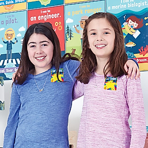 Carson Dellosa 24 Rainbow Star Stickers for Kids, 6 Sheets of Incentives with Positive Affirmations for Prizes, Reward Chart, School Supplies for Teachers, Classroom Must Haves