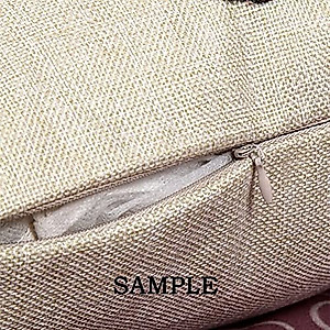 IBILIU African Women Throw Pillow Covers 18X18,Beautiful Black Woman in A Bright Dress Cotton Linen Cushion Cases Decorative Pillow Cases for Couch Sofa Bedroom