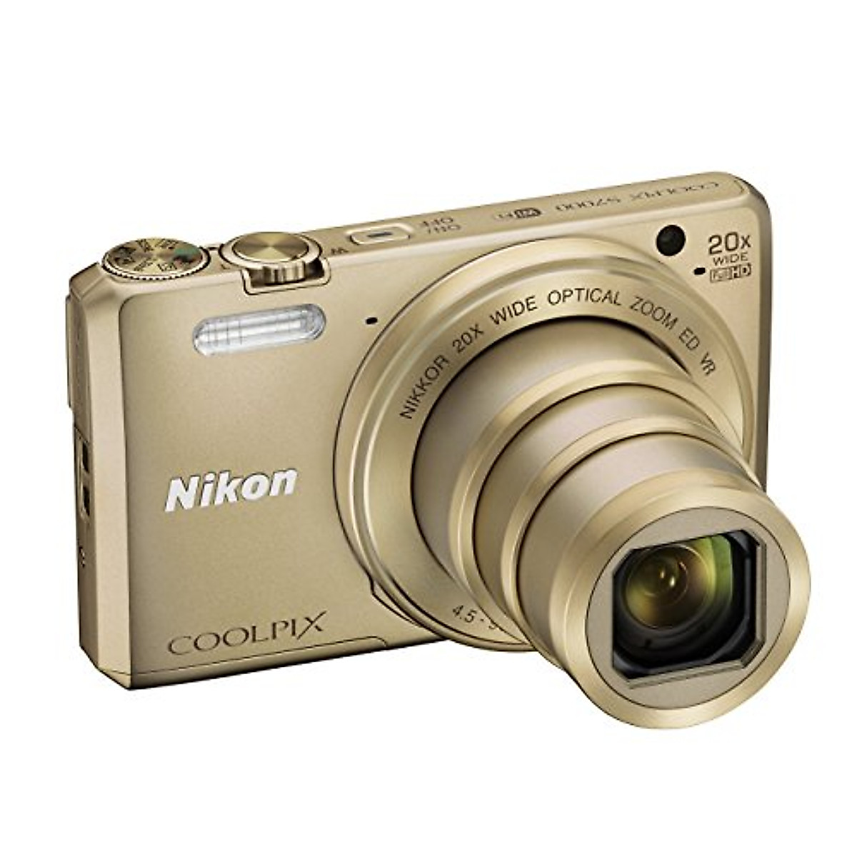 Nikon COOLPIX S7000 Digital Camera (Gold) - International Version (No Warranty)